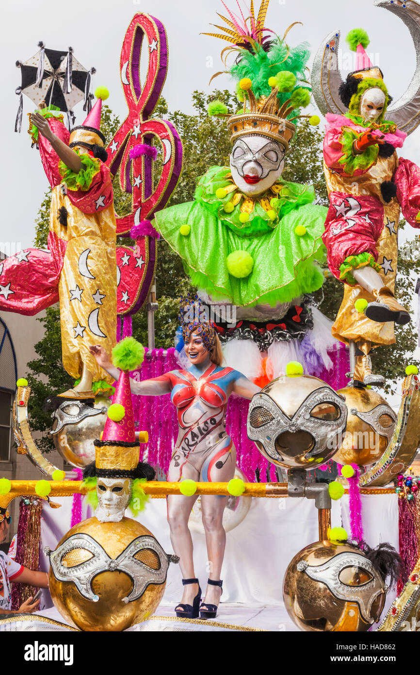 England, London, Notting Hill Carnival, Parade Float Stock Photo - Alamy