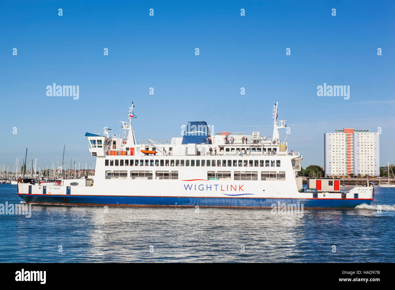 England, Hampshire, Portsmouth, Wightlink Ferry Stock Photo - Alamy
