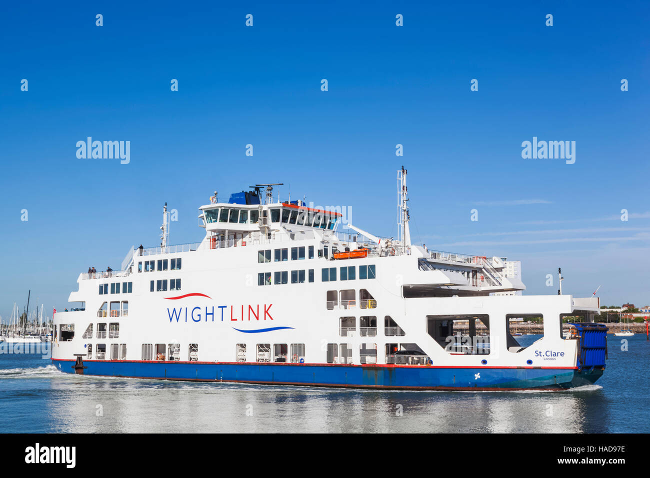 England, Hampshire, Portsmouth, Wightlink Ferry Stock Photo - Alamy