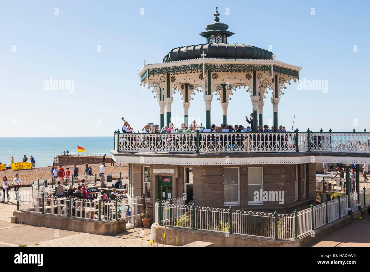 England, East Sussex, Brighton, Seafront Bandstand Stock Photo - Alamy