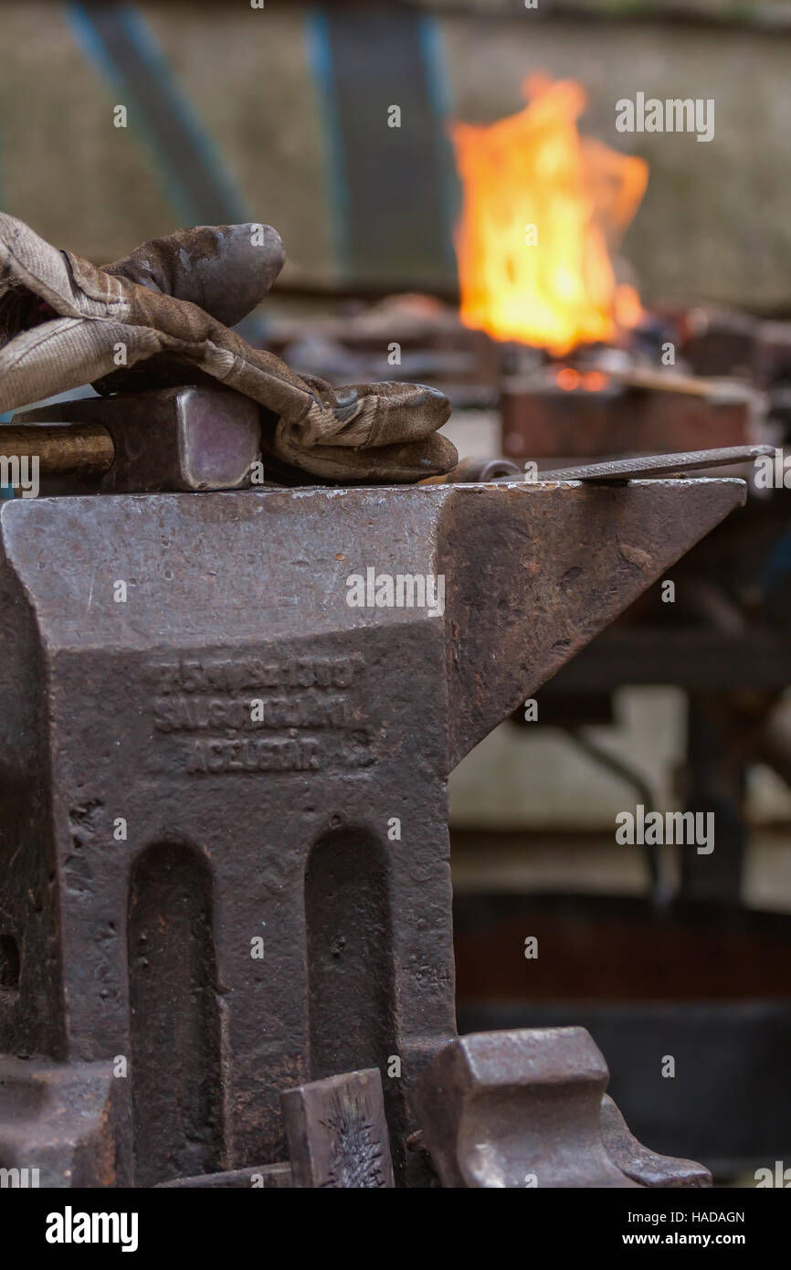 The smith's job is very difficult profession Stock Photo - Alamy