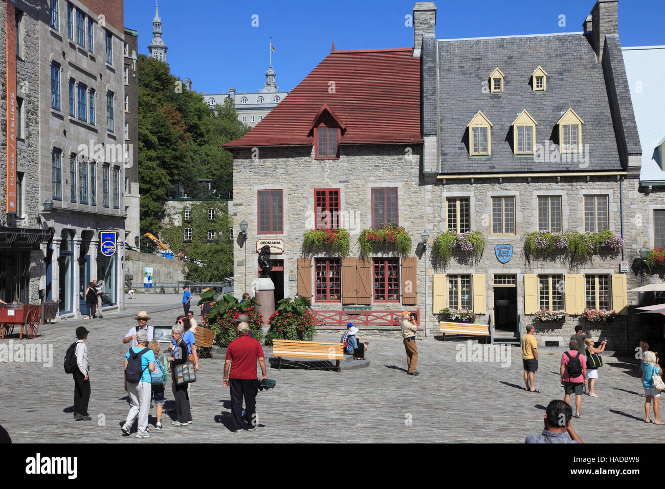Canada, Quebec City, Place Royale Stock Photo - Alamy
