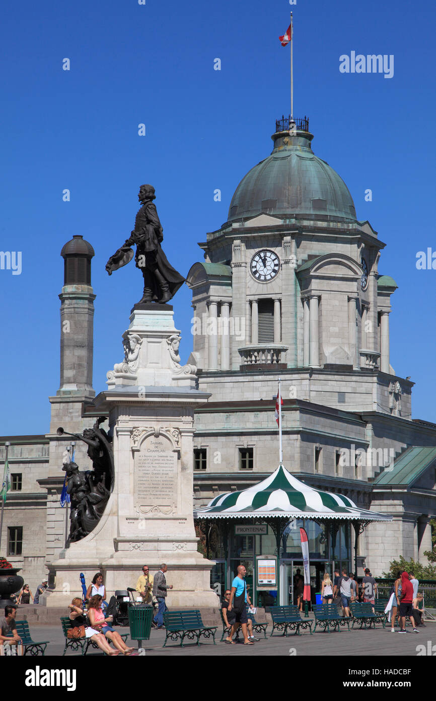 Canada quebec quebec city statue hi-res stock photography and images ...