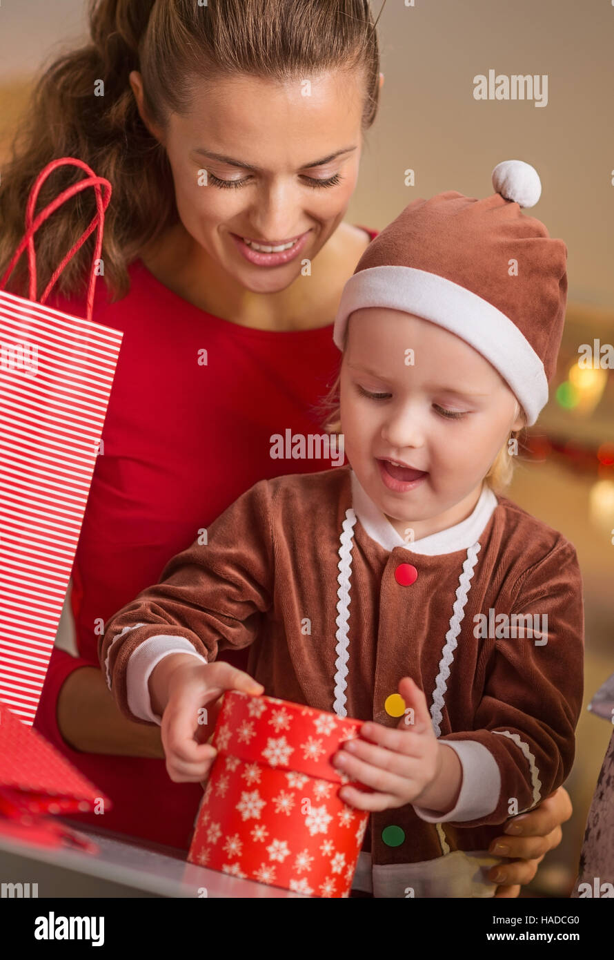 Baby opening box hi-res stock photography and images - Alamy
