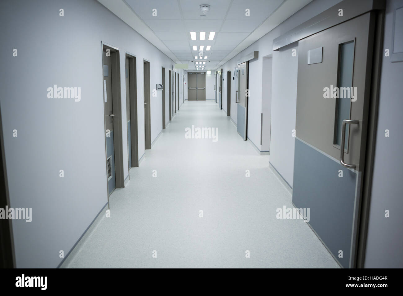 View of empty corridor Stock Photo - Alamy