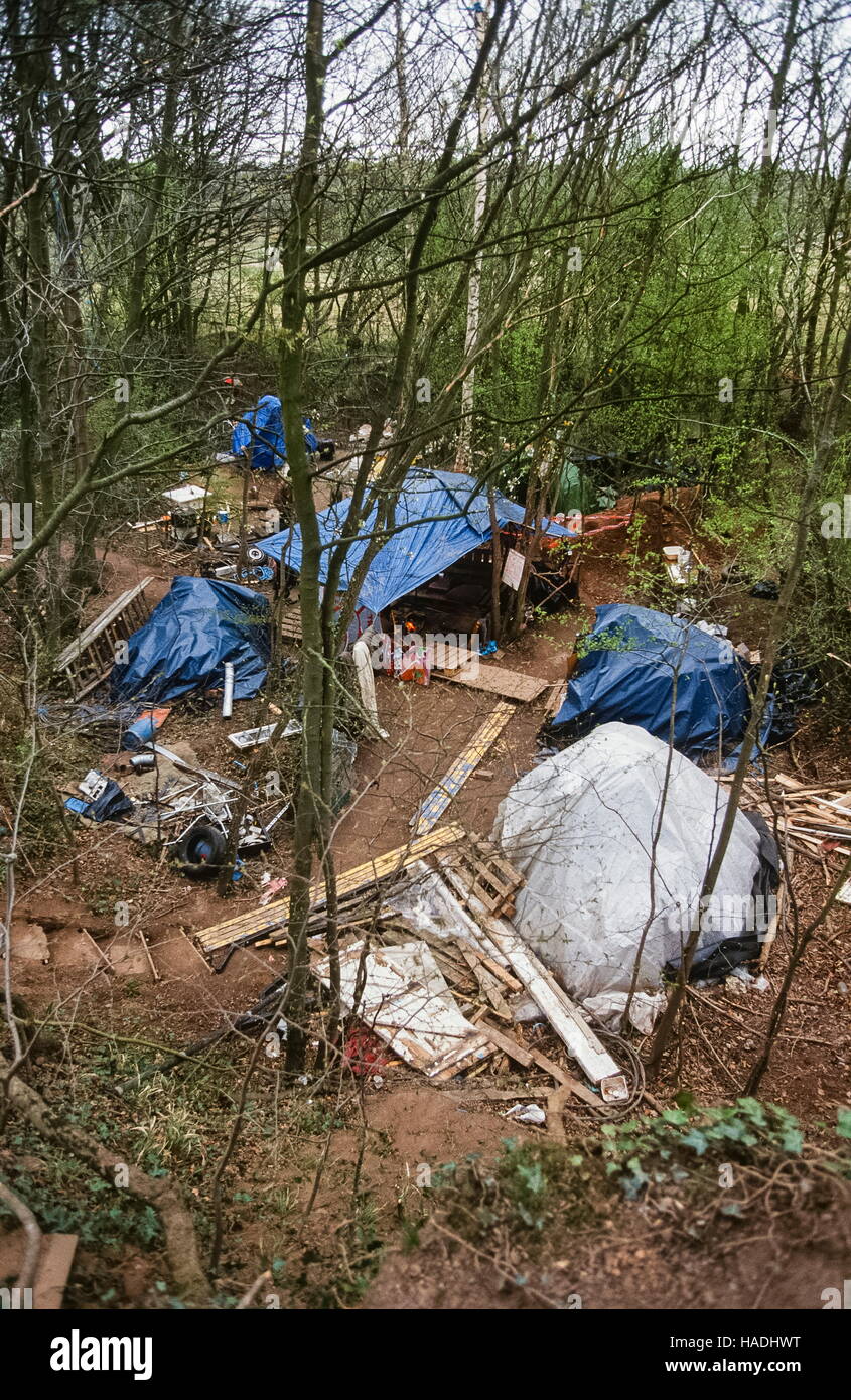 Protest camp at the Manchester airport new runway protest Stock Photo ...
