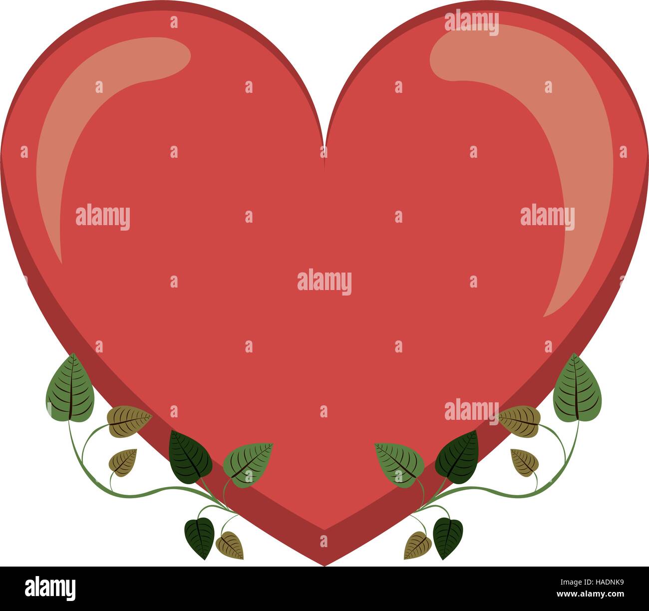 Heart border ivy leaves vector hi-res stock photography and images - Alamy