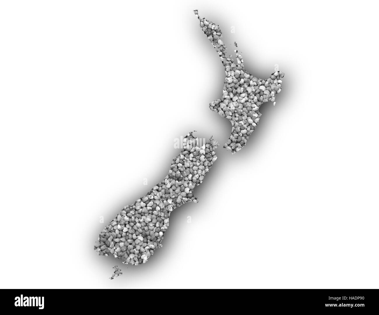 New zealand map outline Black and White Stock Photos & Images - Alamy