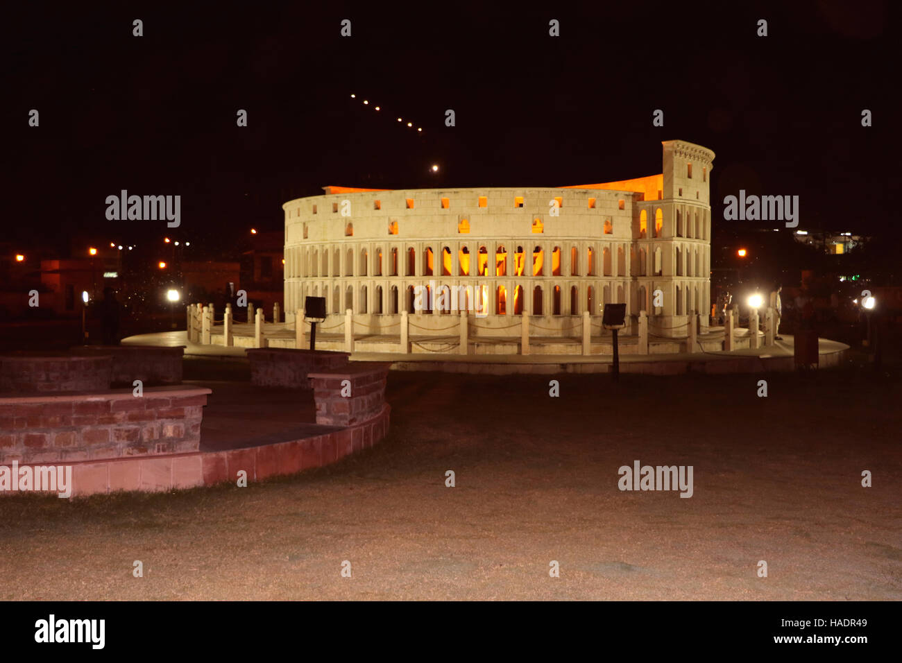 The replica of Rome's Colosseum Stock Photo - Alamy