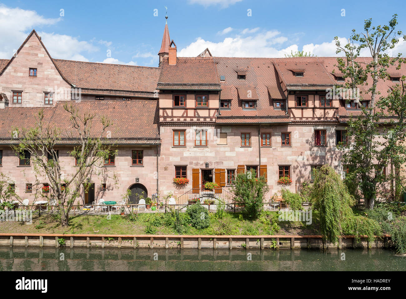 city view of Nuremberg, a city in Franconia in the german state of ...