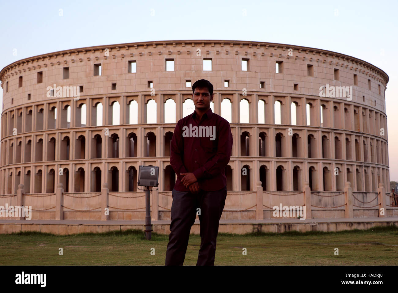 The replica of Rome's Colosseum Stock Photo - Alamy