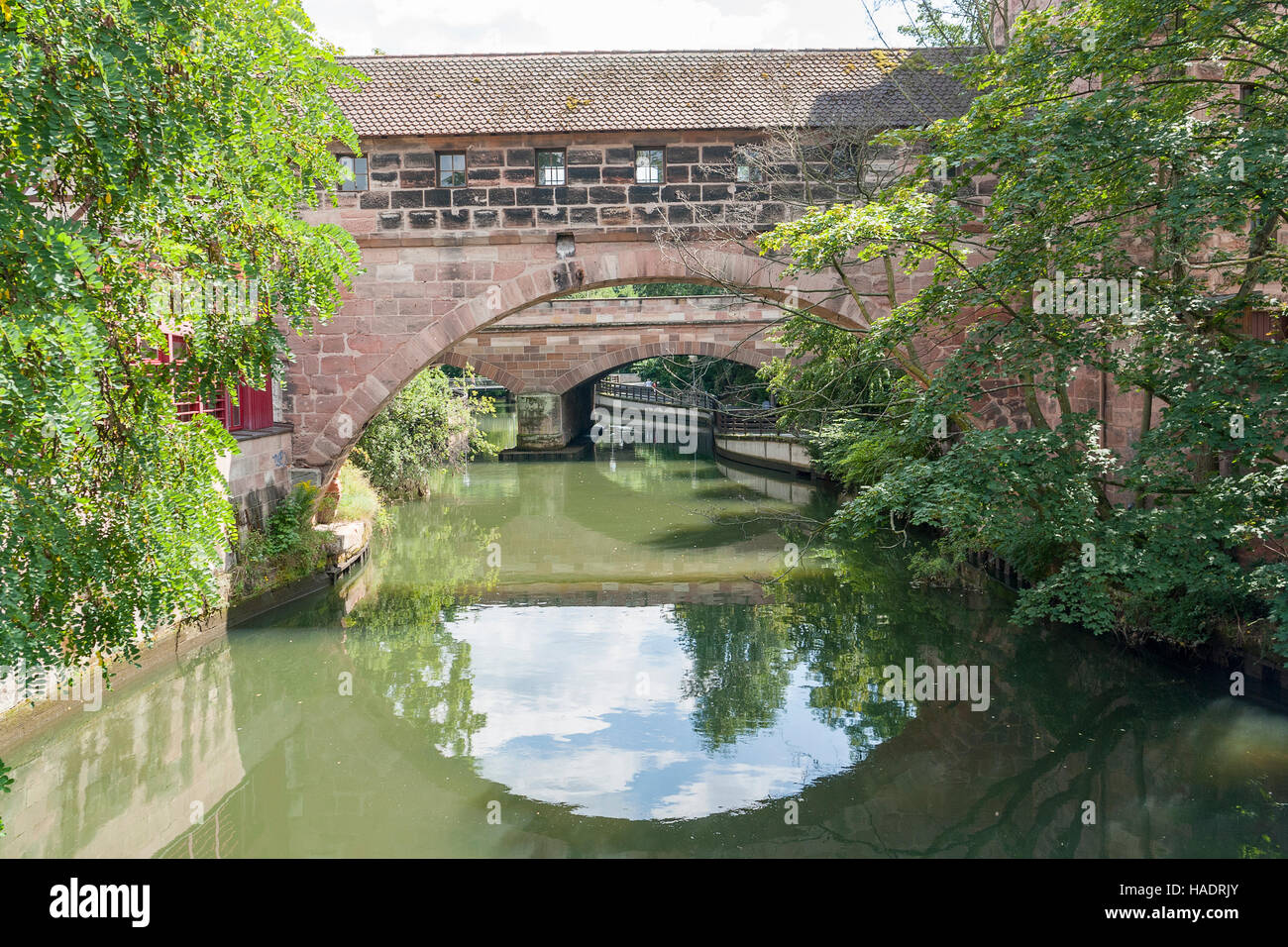 Town of at the river pegnitz in bavaria hi-res stock photography and ...