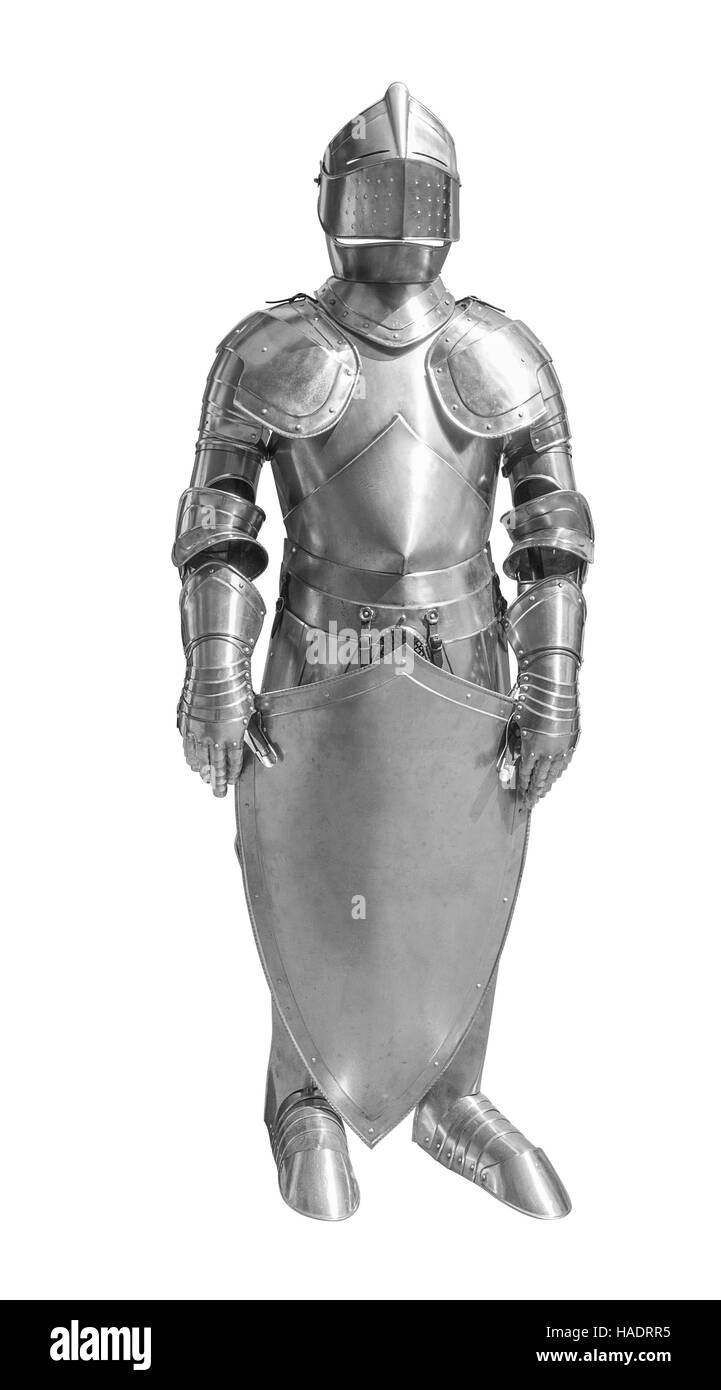 Full suit medieval armour armor Cut Out Stock Images & Pictures - Alamy