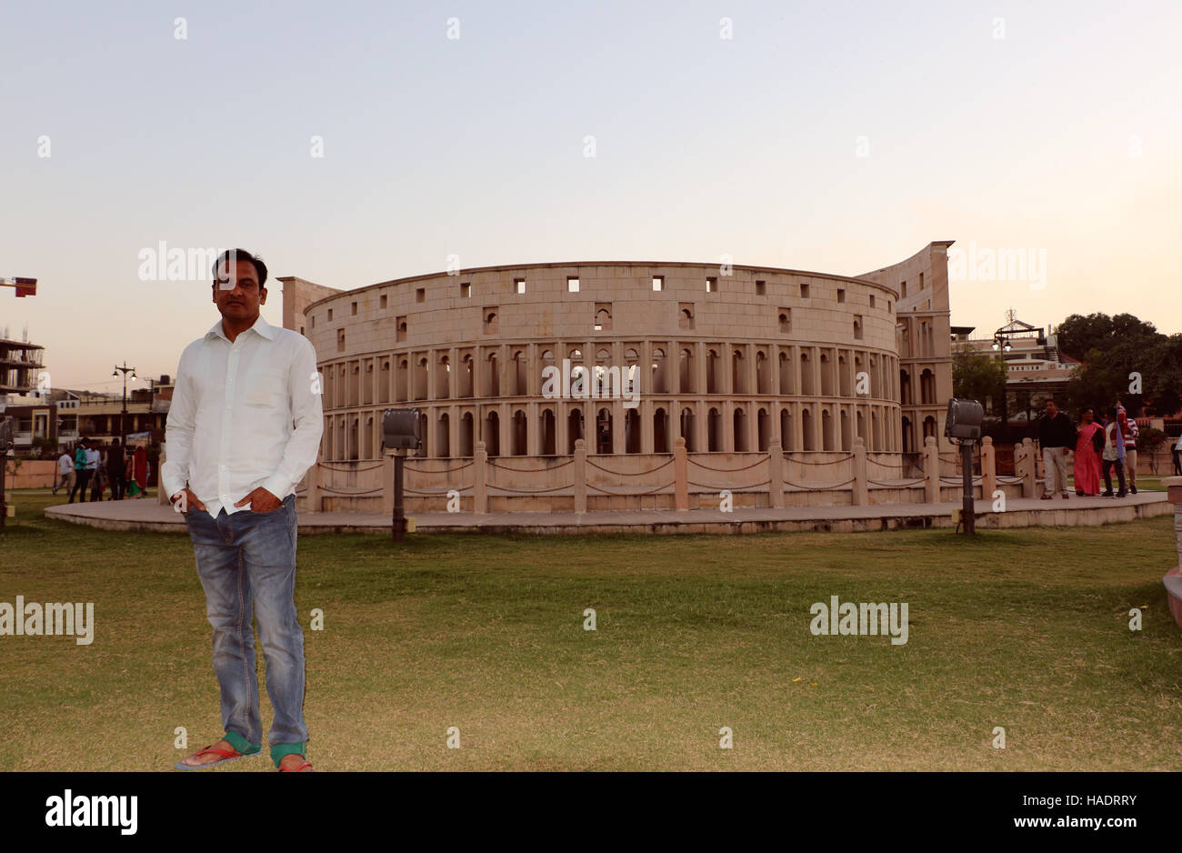 The replica of Rome's Colosseum Stock Photo - Alamy