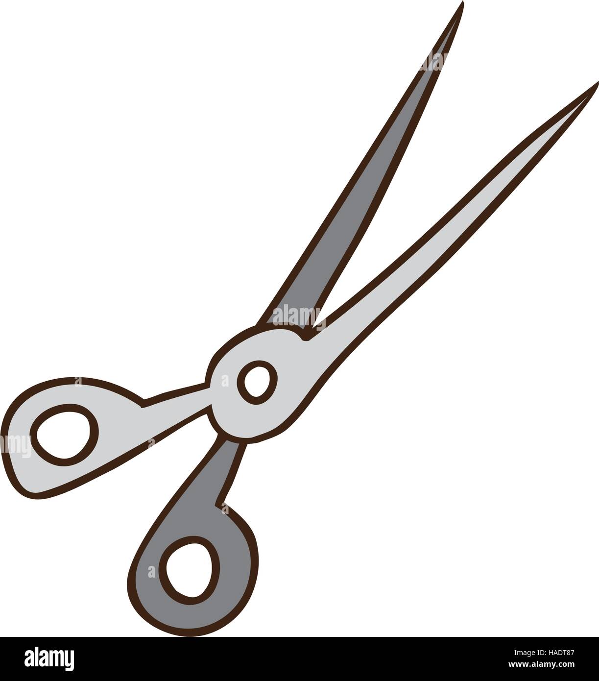 Hair cut icon monochrome Cut Out Stock Images & Pictures - Alamy