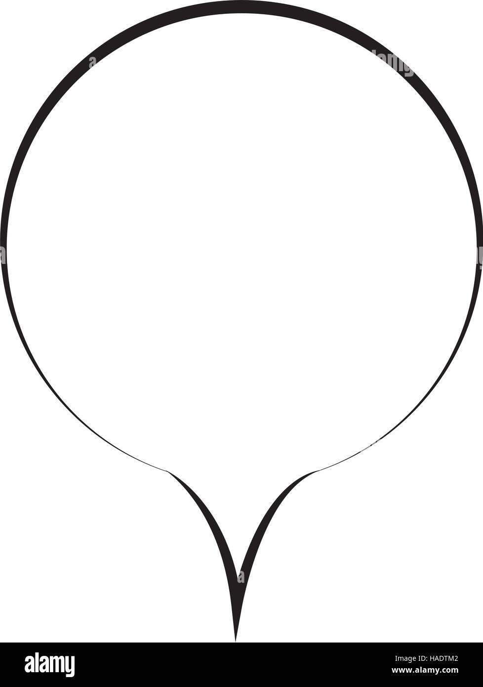 silhouette oval callout for dialogue vector illustration Stock Vector ...