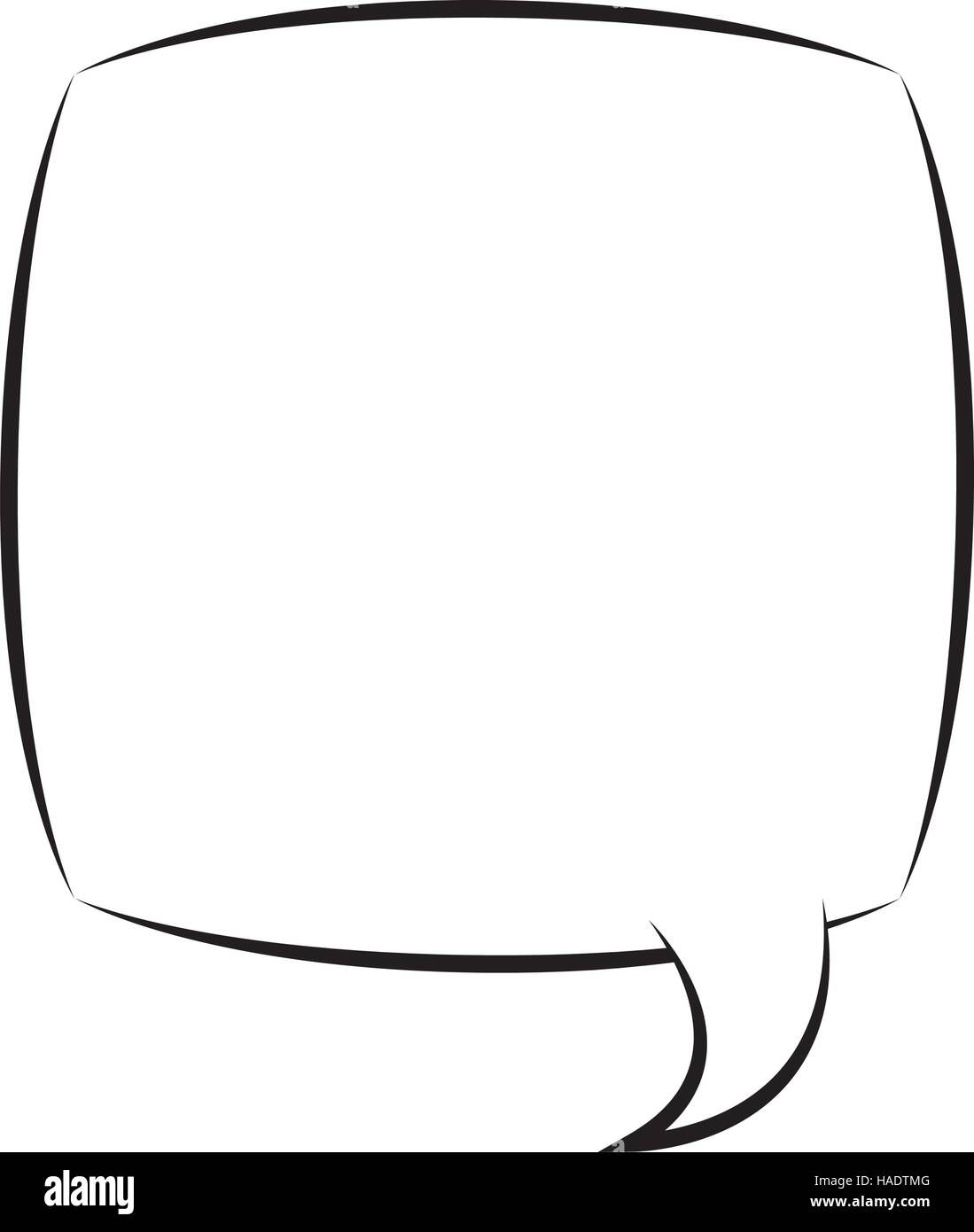 silhouette rectangle callout for dialogue vector illustration Stock ...