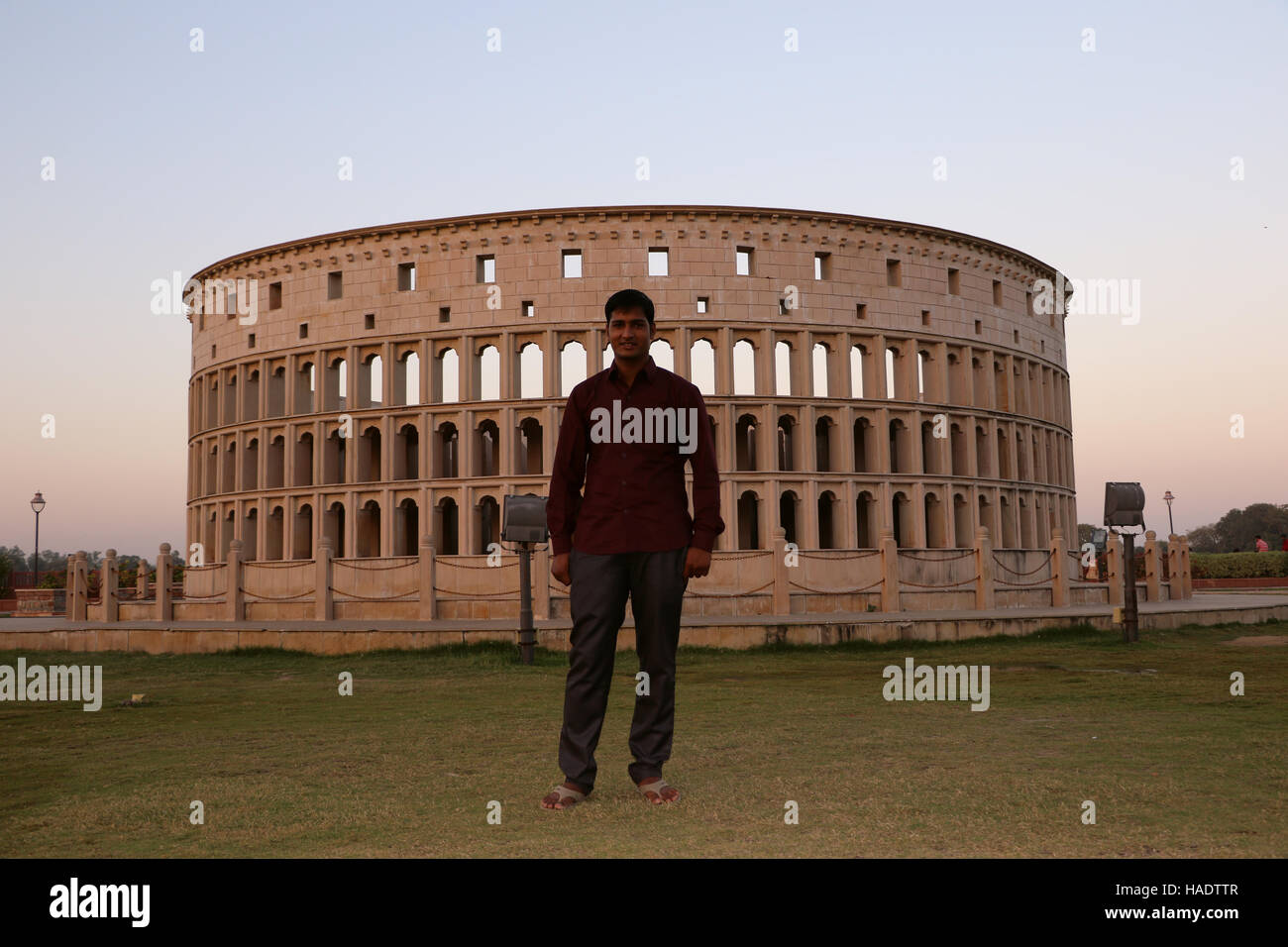 The replica of Rome's Colosseum Stock Photo - Alamy