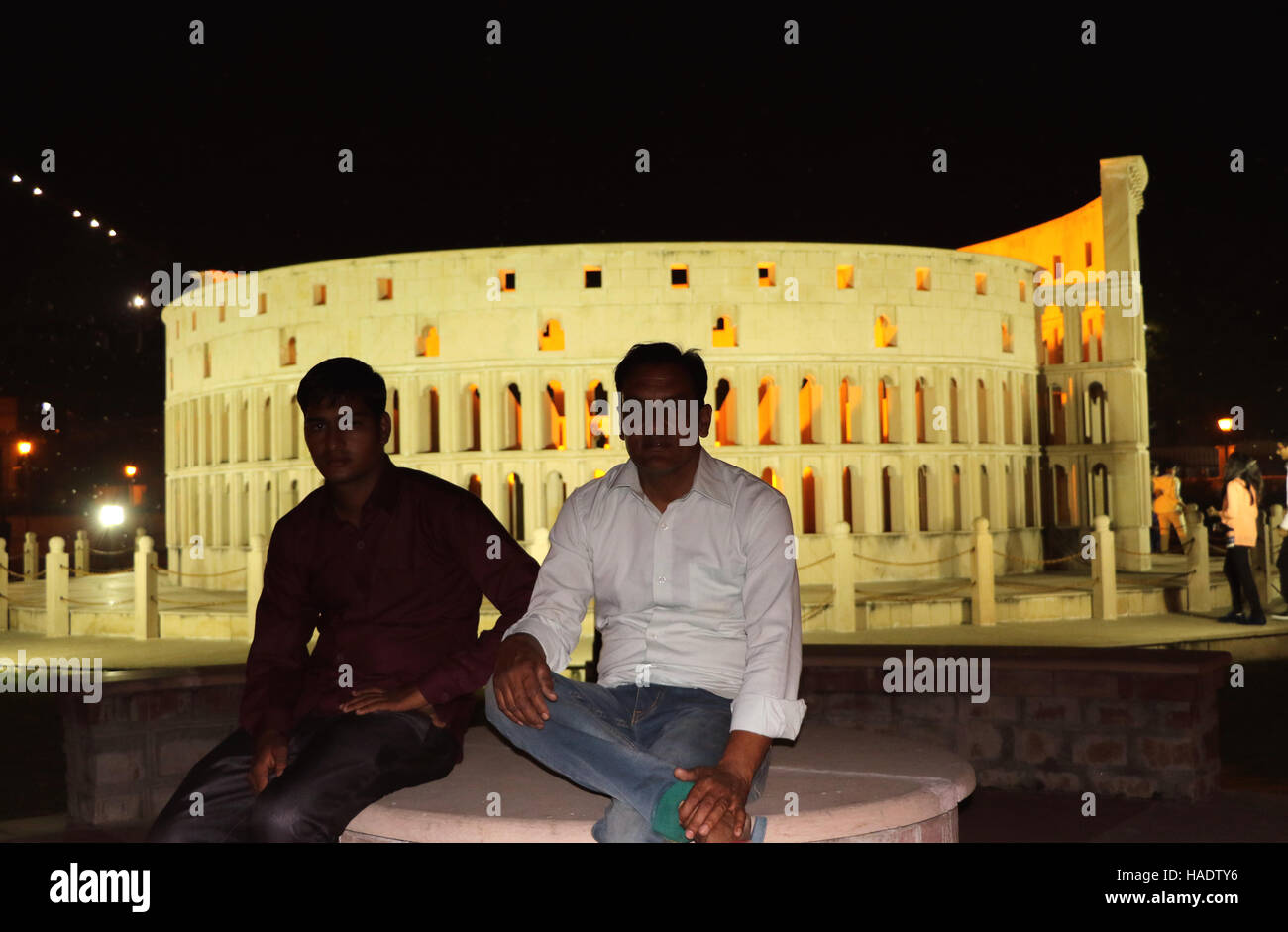 The replica of Rome's Colosseum Stock Photo - Alamy