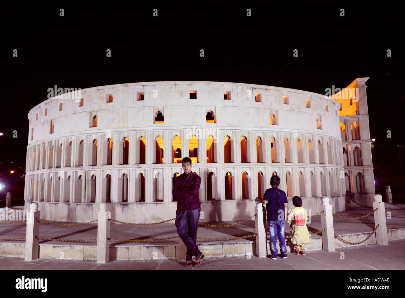 The replica of Rome's Colosseum Stock Photo - Alamy
