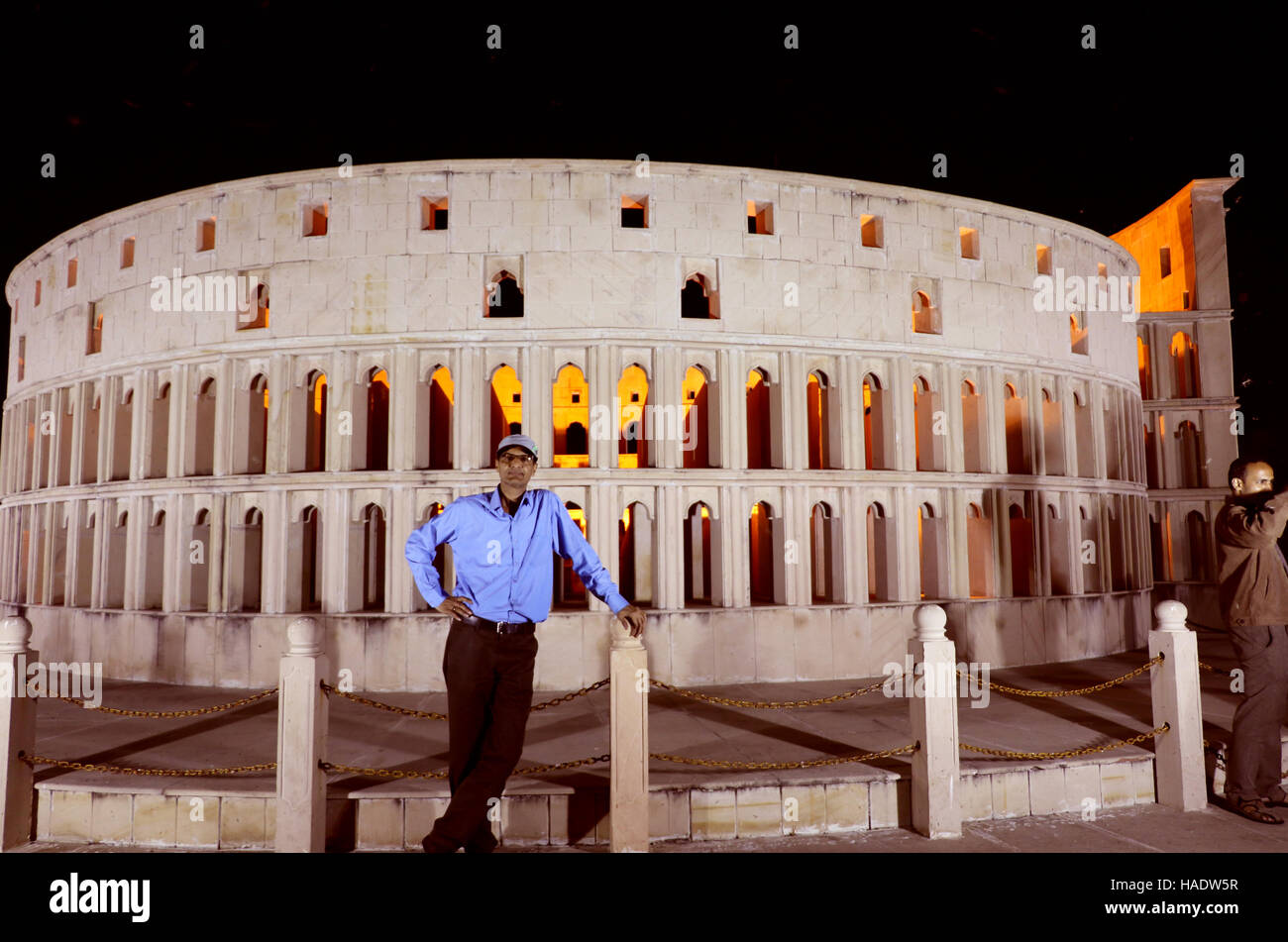 The replica of Rome's Colosseum Stock Photo - Alamy