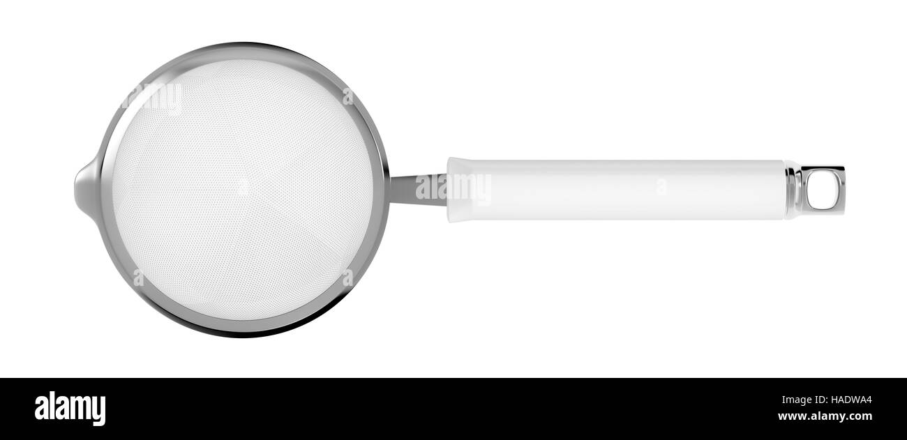 Top view of tea strainer, isolated on white background Stock Photo - Alamy