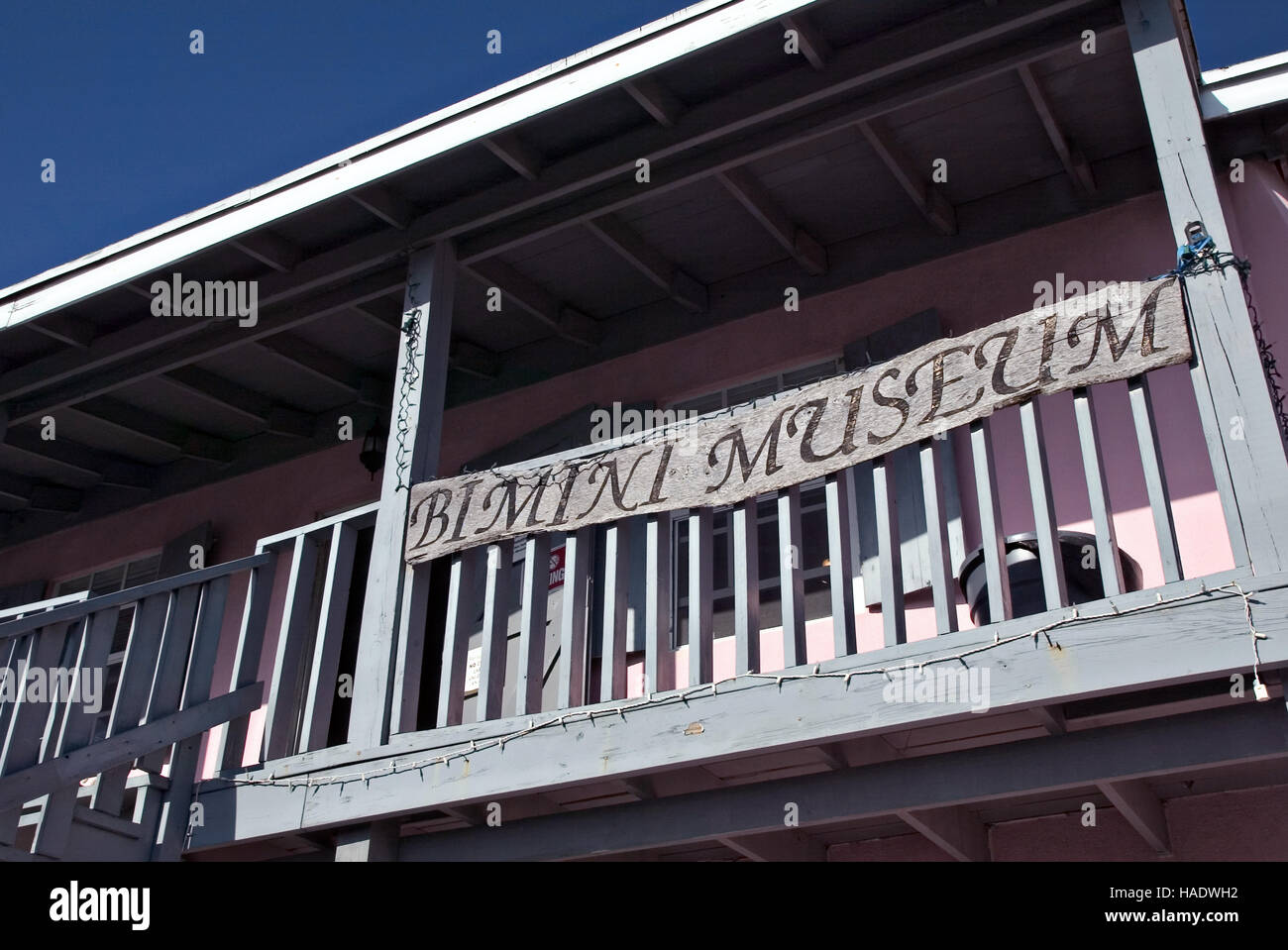 Bimini island bahamas museum sign hi-res stock photography and images ...
