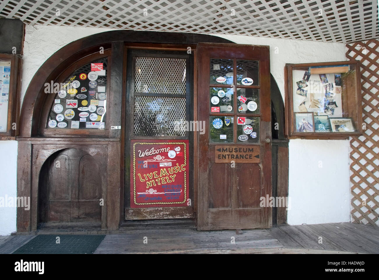 Entry to the bar at the Compleat Angler Bar & Hotel, once a haunt of ...