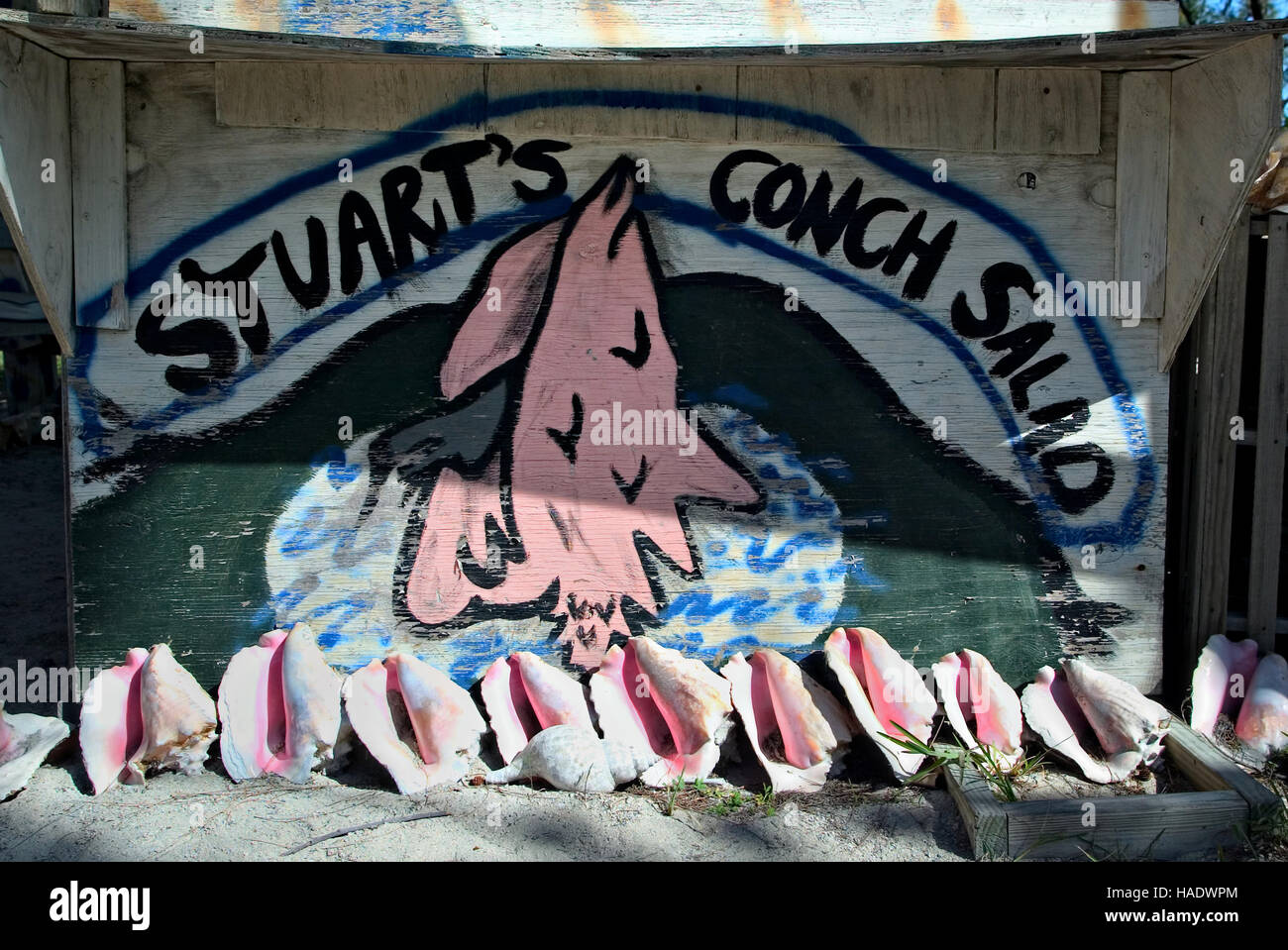 Conch salad sign hi-res stock photography and images - Alamy