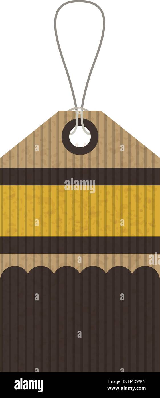 Hang label icon. Tag banner product and decoration theme. Isolated ...