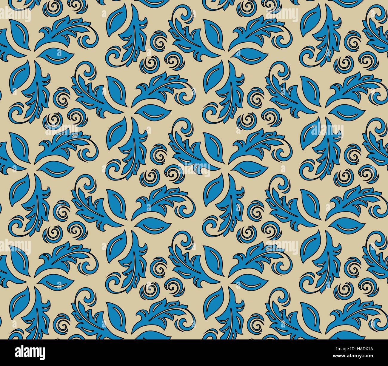 Floral Fine Seamless Vector Pattern Stock Vector Image & Art - Alamy
