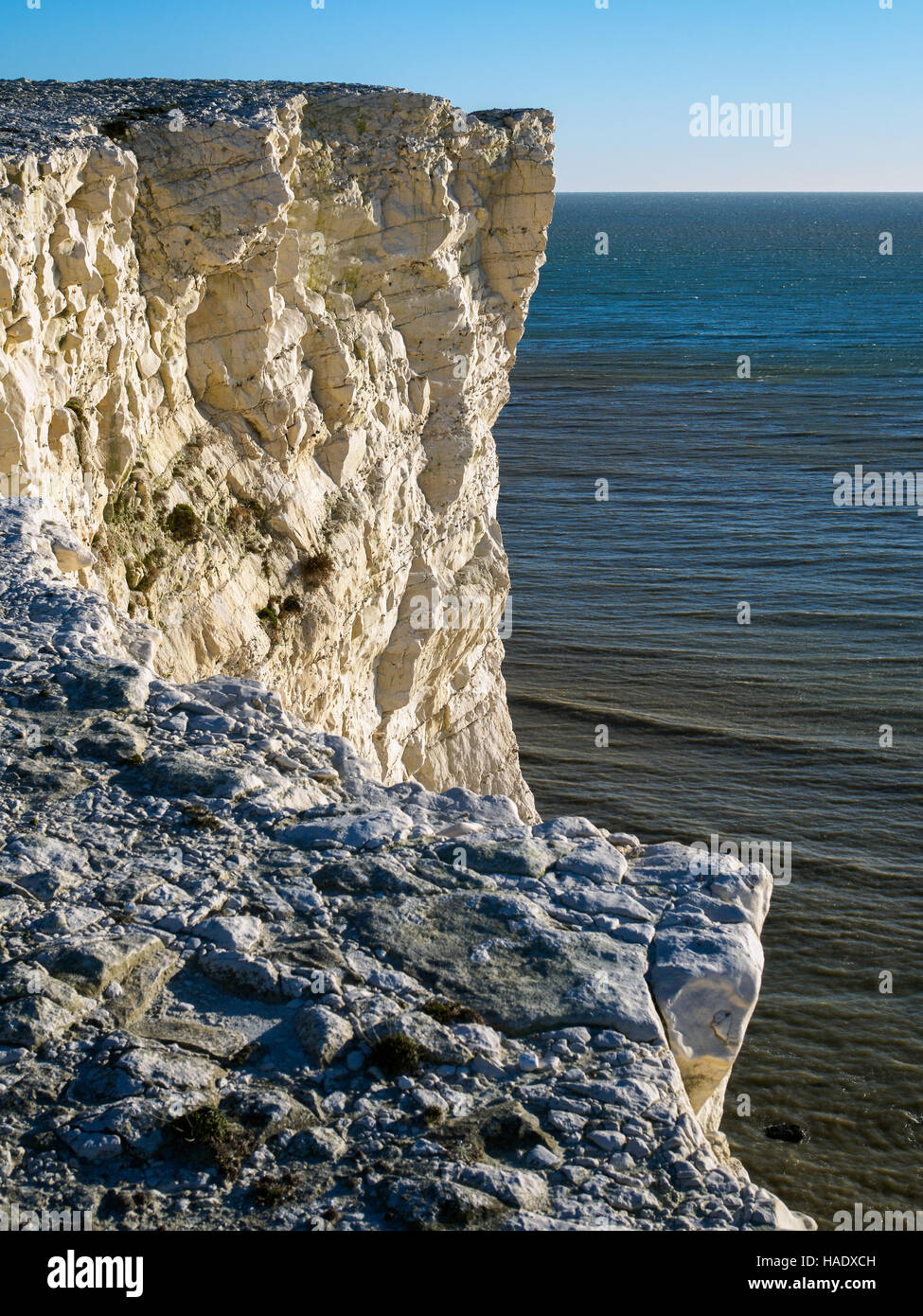 White Cliffs at Seaford Head Stock Photo - Alamy