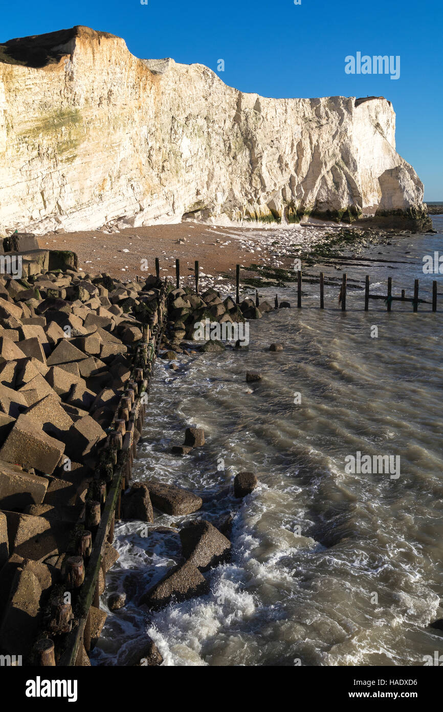 White Cliffs at Seaford Head Stock Photo - Alamy