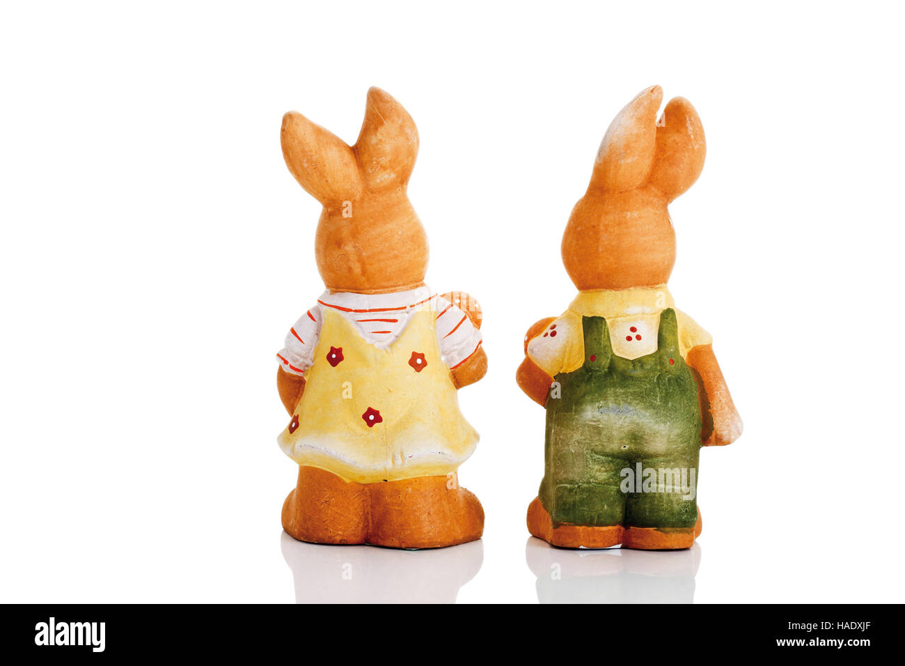 Easter bunnies from the back Stock Photo - Alamy