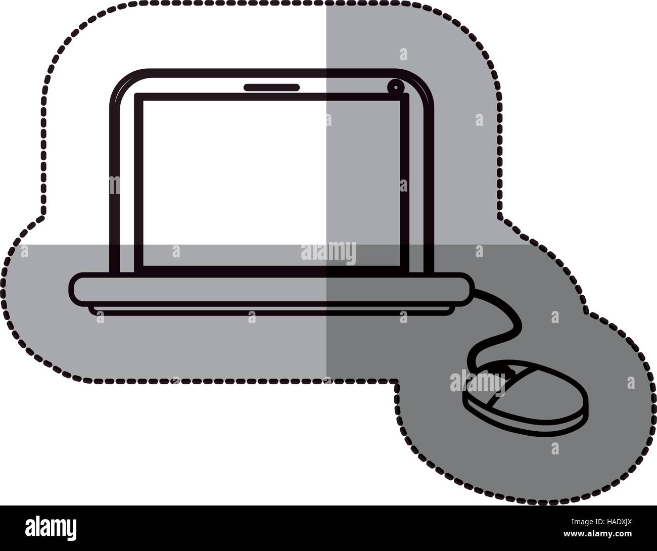 Laptop icon. Device gadget technology and electronic theme. Isolated ...