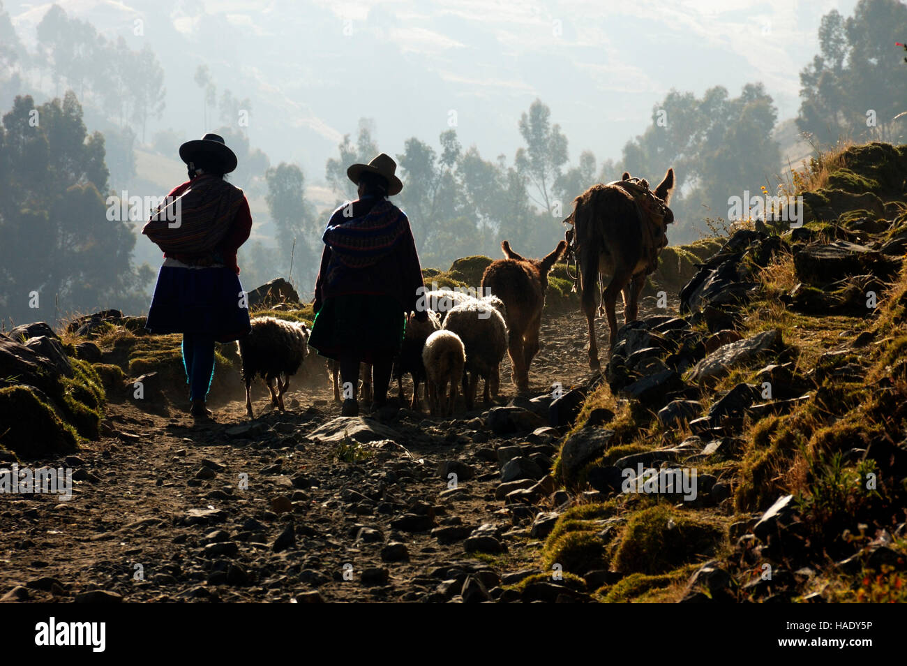 Local people near Huaraz, Peru, South America Stock Photo - Alamy