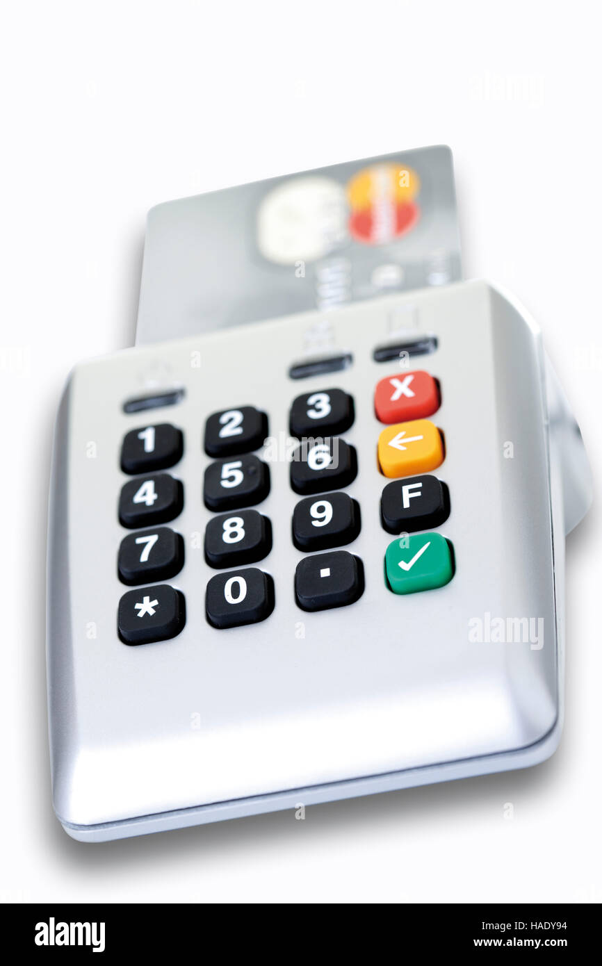 Card reading device Stock Photo - Alamy