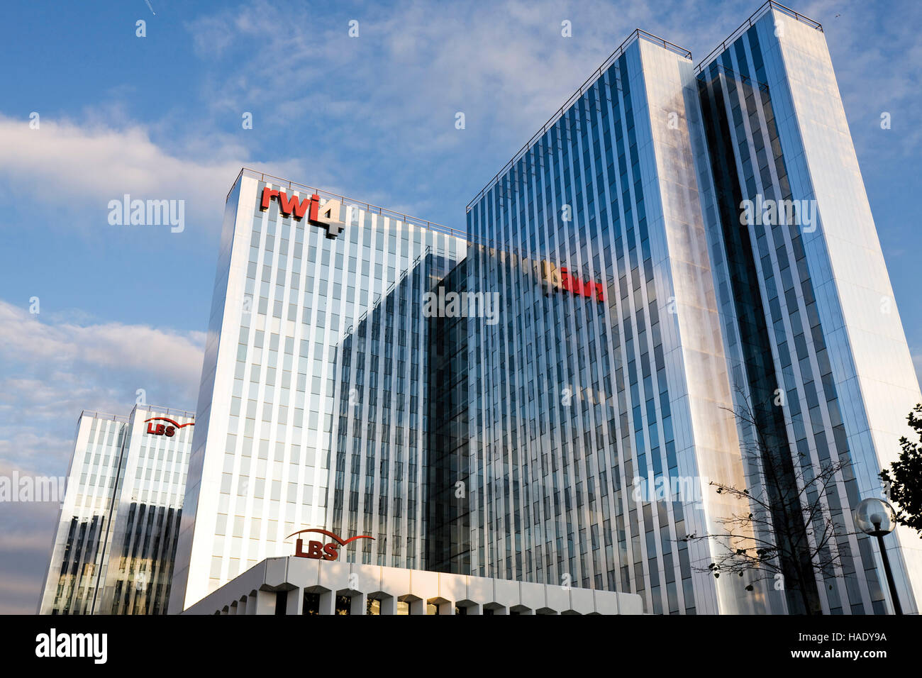 RWI, LBS office buildings in Duesseldorf, North Rhine-Westphalia Stock ...