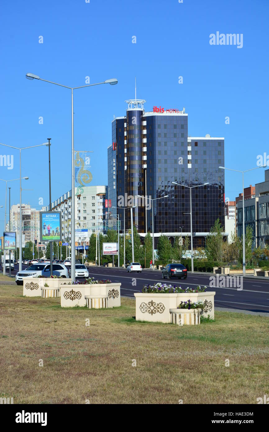 Astana (Nur-Sultan), Kazakhstan – Colorful residential towers of ...