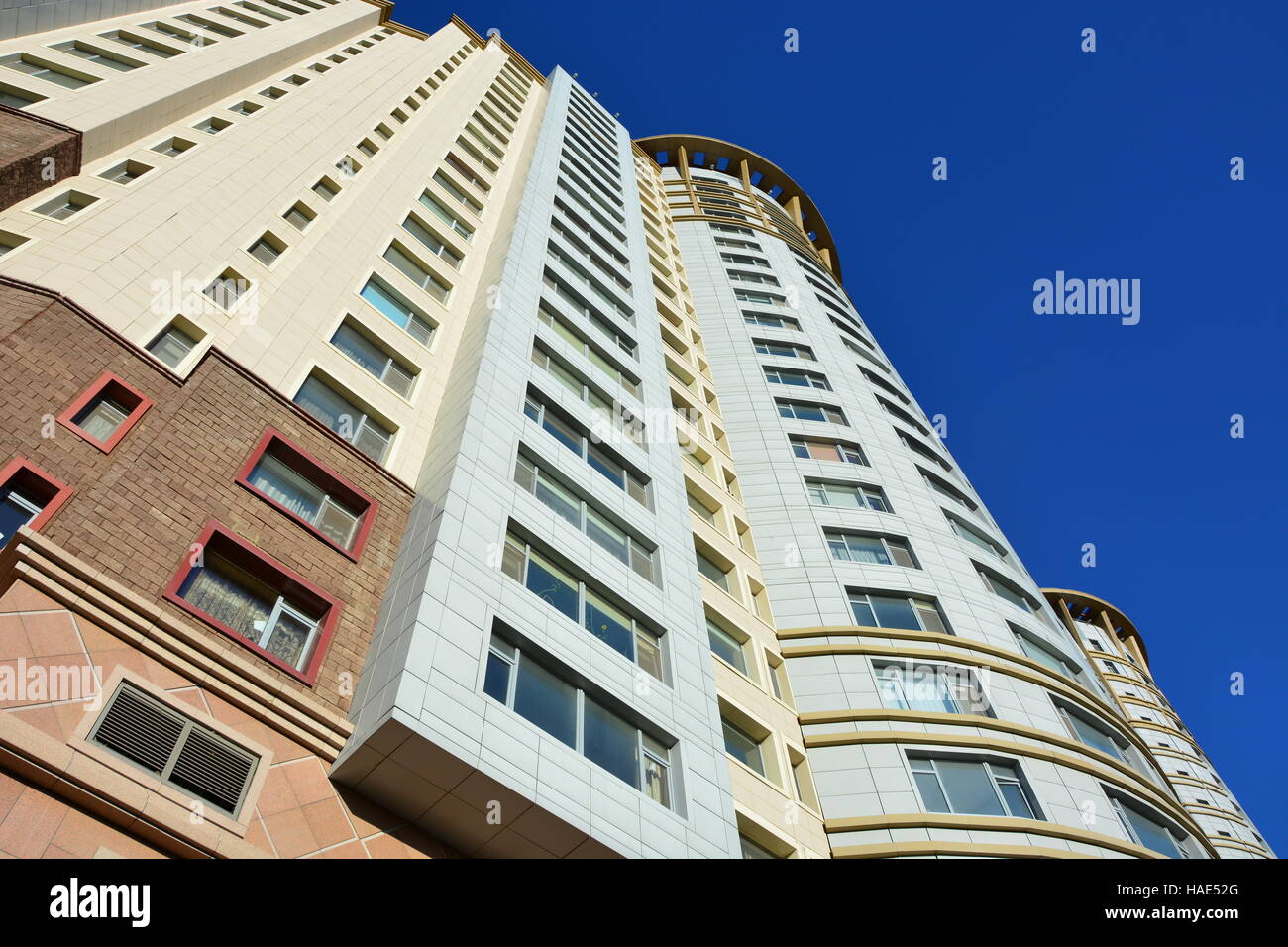 Astana (Nur-Sultan), Kazakhstan – Colorful residential towers of ...