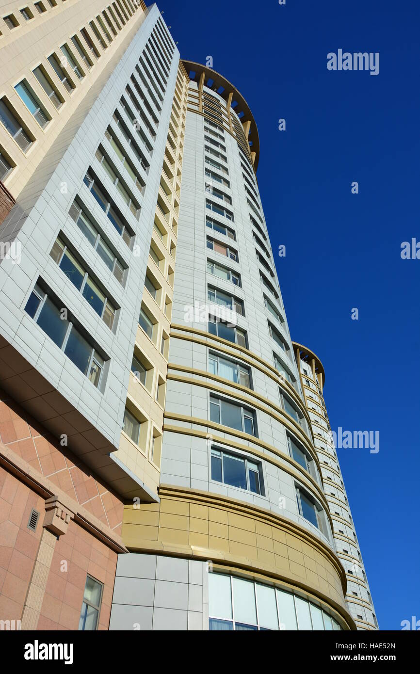 Astana (Nur-Sultan), Kazakhstan – Colorful residential towers of ...