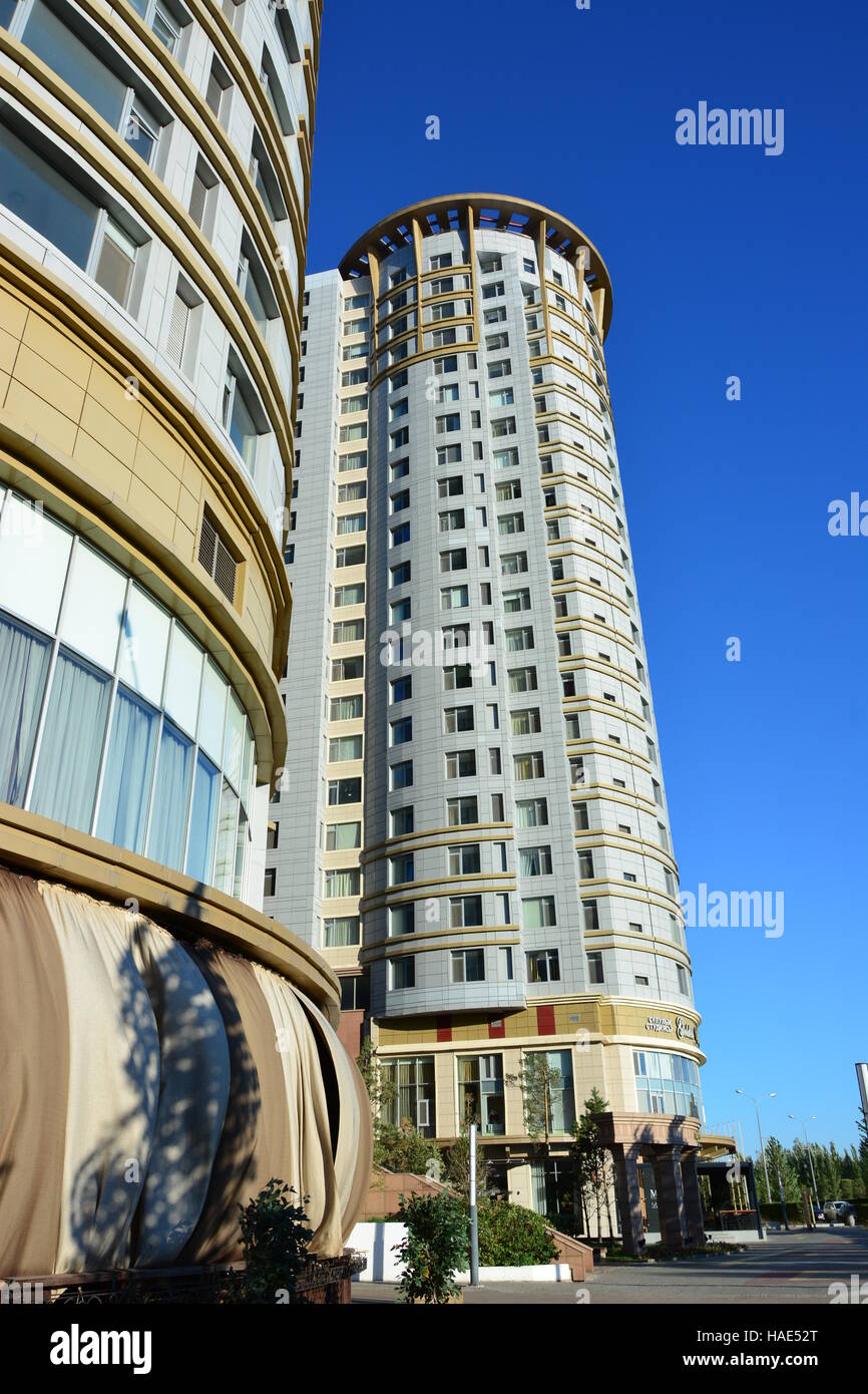 Astana (Nur-Sultan), Kazakhstan – Colorful residential towers of ...