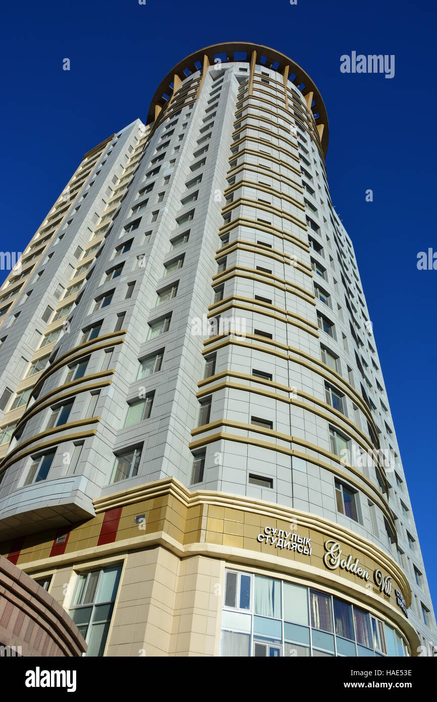 Astana (Nur-Sultan), Kazakhstan – Colorful residential towers of ...