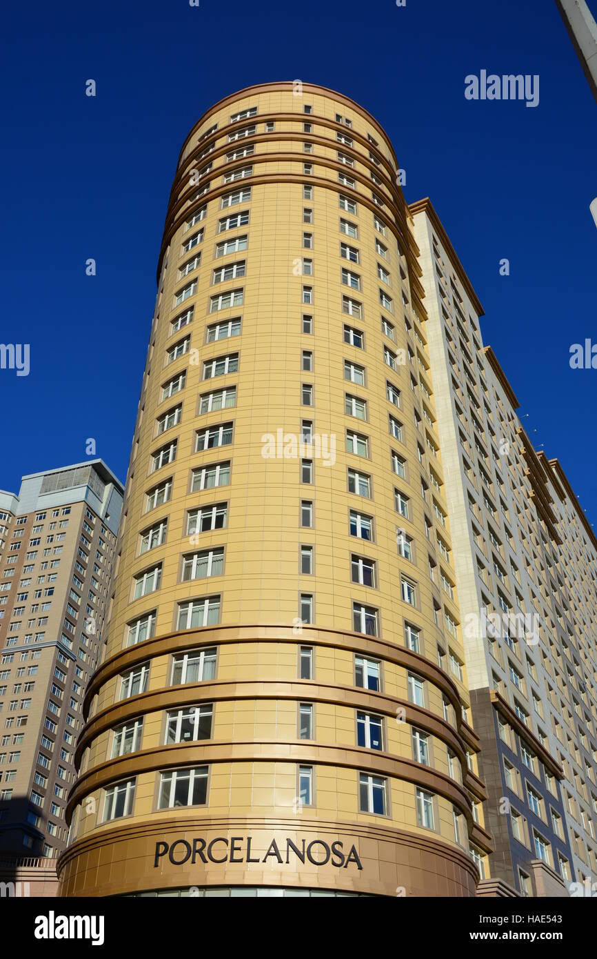 Astana (Nur-Sultan), Kazakhstan – Colorful residential towers of ...