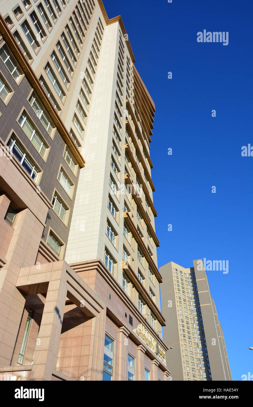 Astana (Nur-Sultan), Kazakhstan – Colorful residential towers of ...