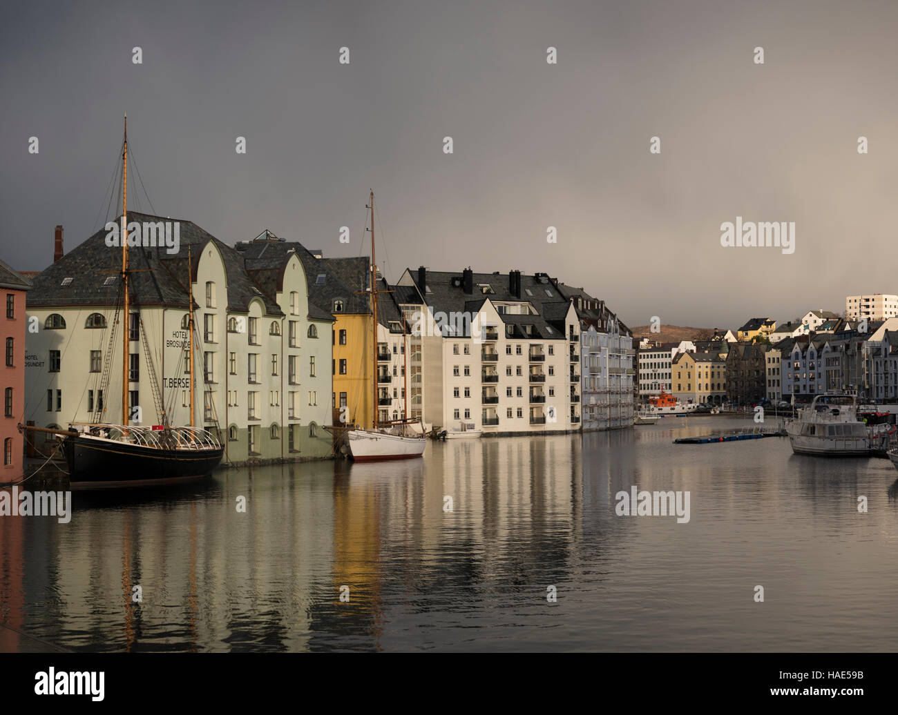 Alesund town centre, Norway Stock Photo - Alamy