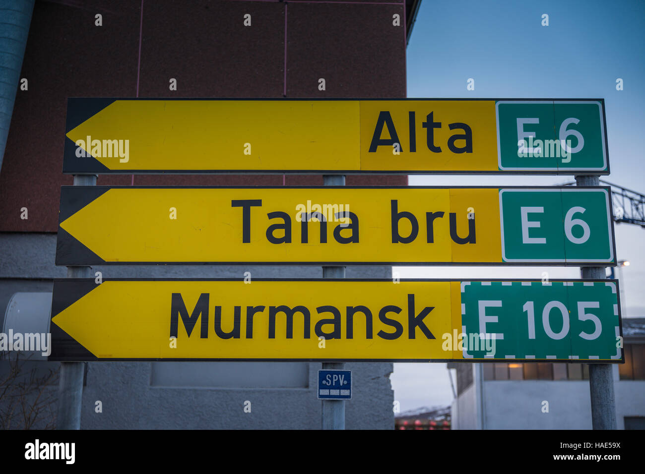 Norwegian Road Sign Stock Photos & Norwegian Road Sign Stock Images - Alamy