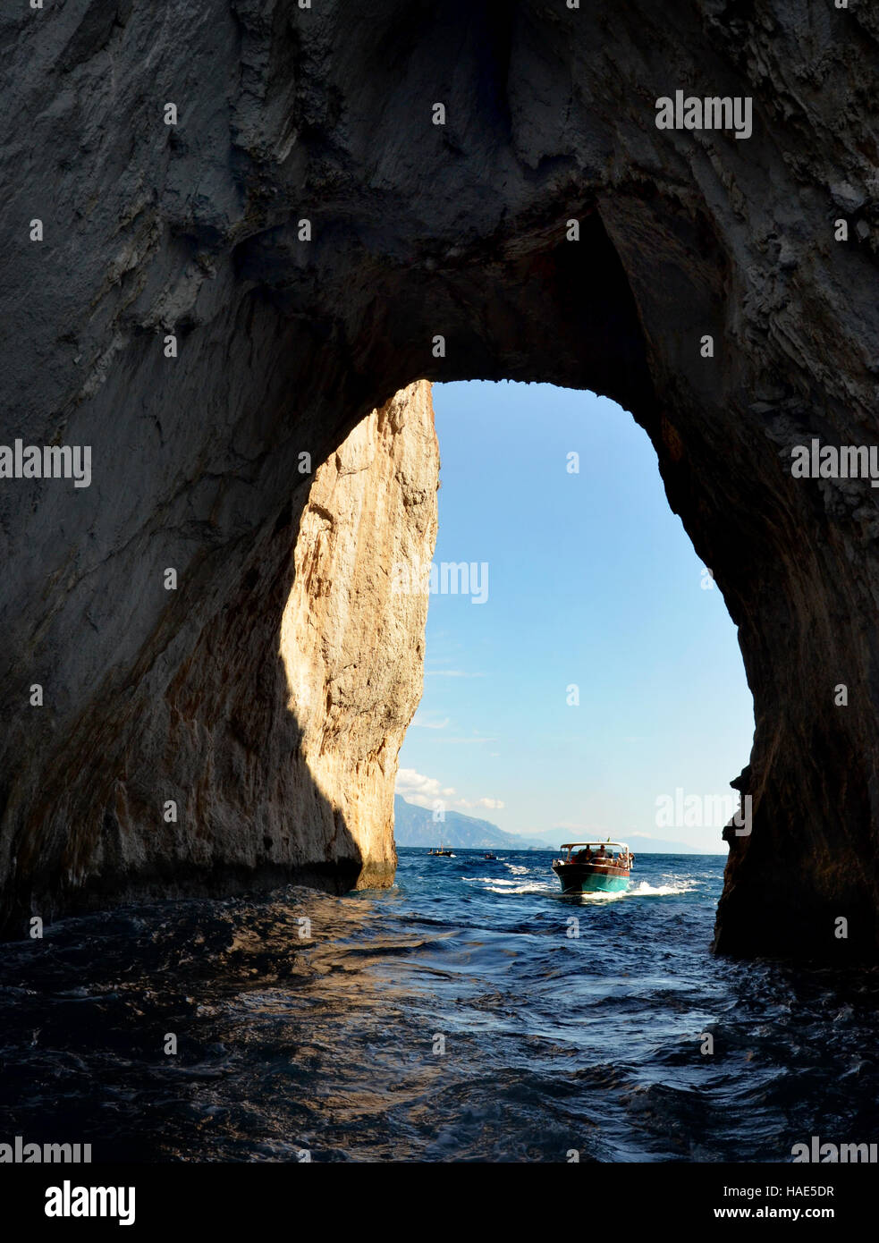 Isle of Capri Arch Stock Photo - Alamy