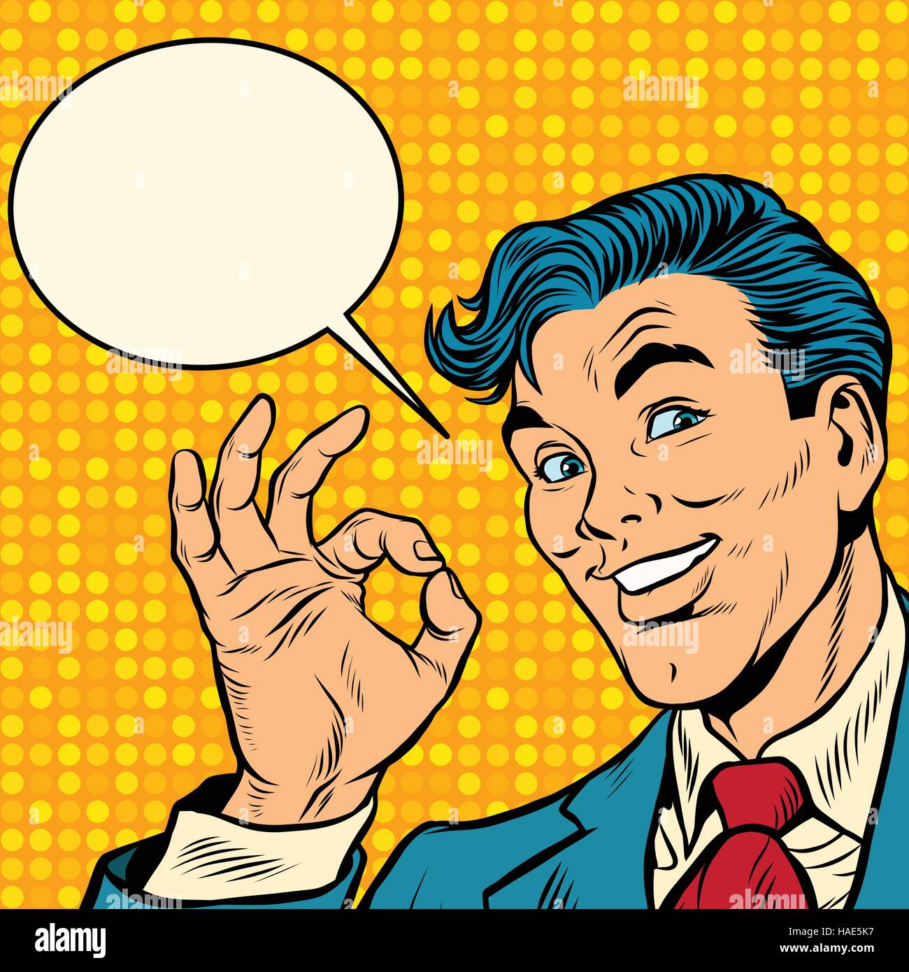 Cartoon okay sign hi-res stock photography and images - Alamy