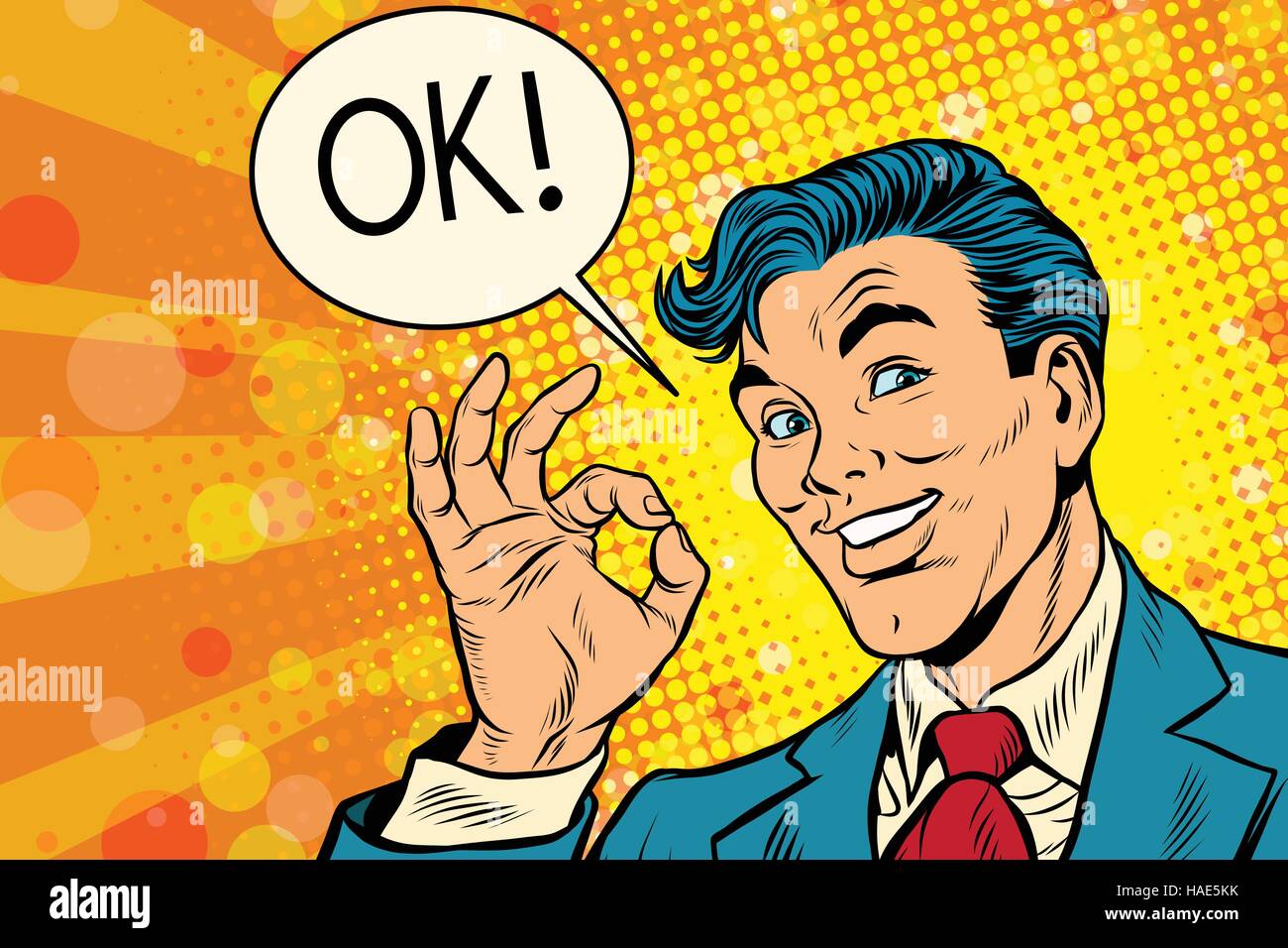 Cartoon okay sign hi-res stock photography and images - Alamy